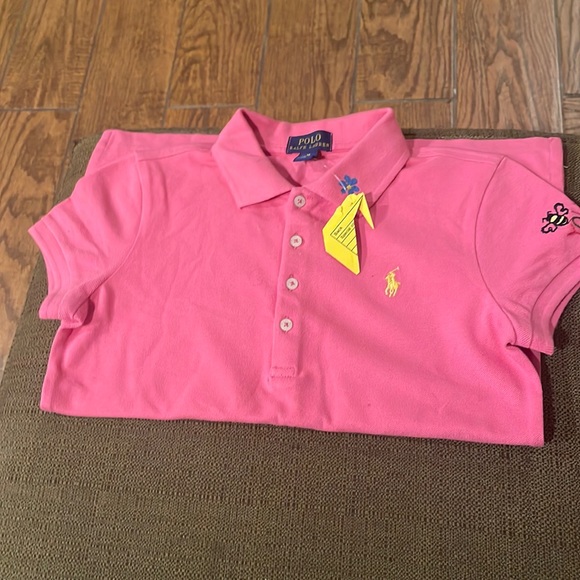 Ralph Lauren | Shirts & Tops | New No Tags Ralph Lauren Girls Pink Polo ...